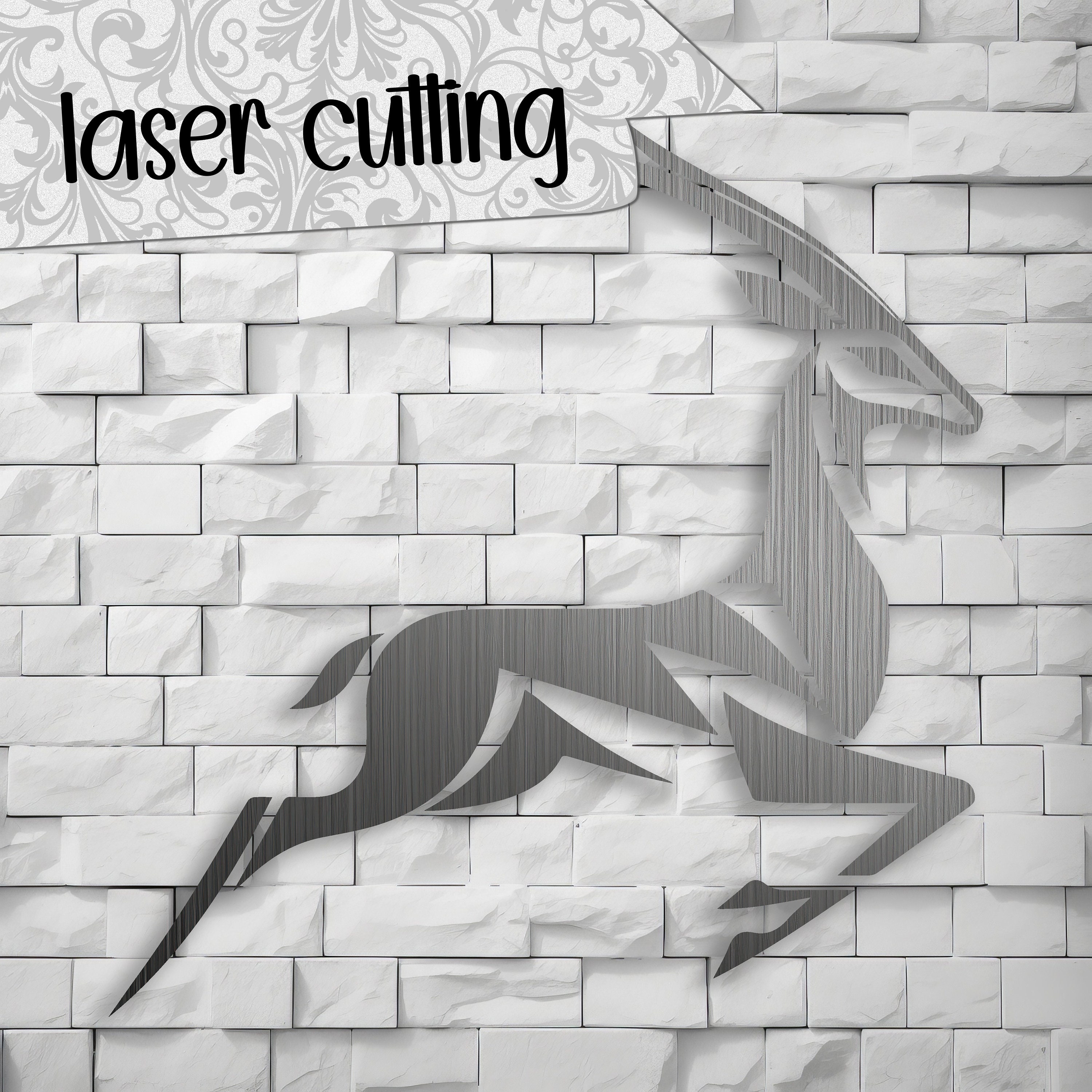 Gazelle SVG Cut Files svg Dxf Png Eps Jpeg Vinyl and Paper Cut, CNC ...