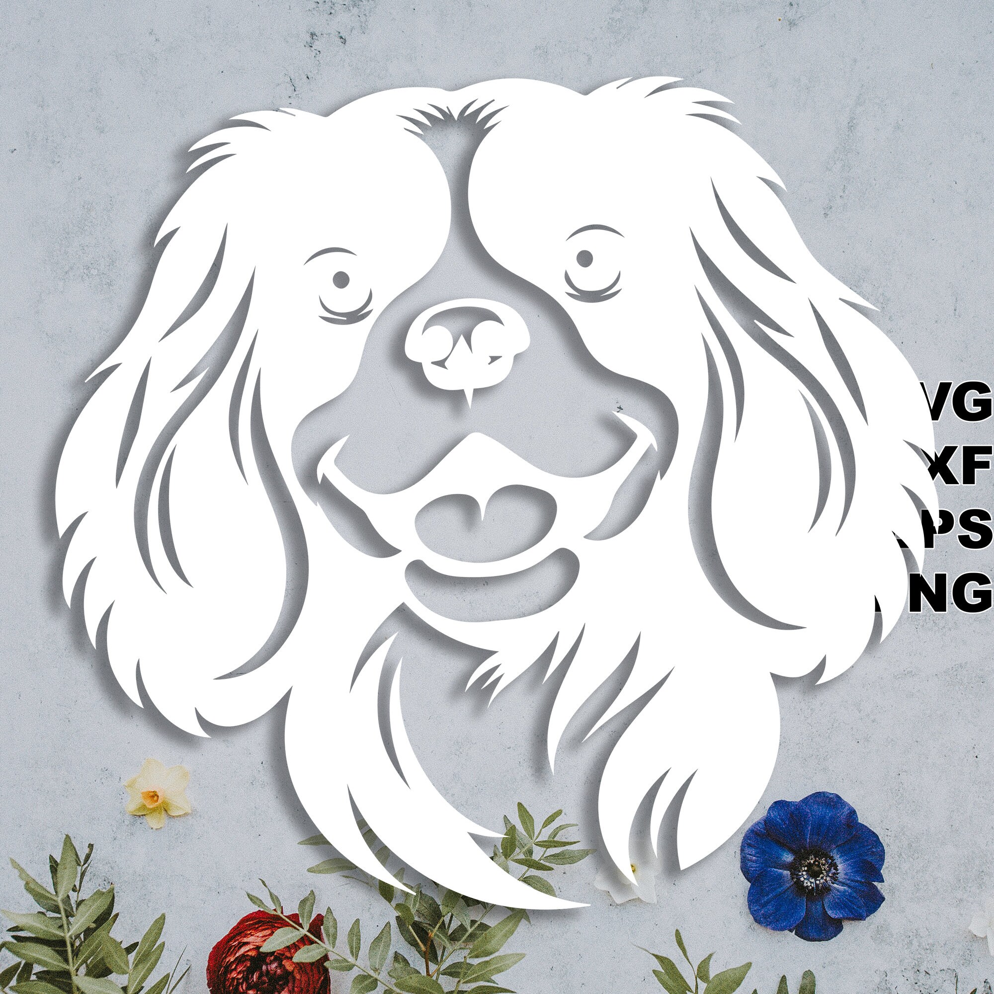 Cavalier King Charles SVG Cut Files svg Dxf Png Eps Silhouette & Cricut ...