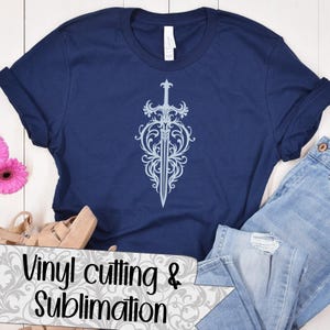 Sword Filigree SVG Cut Files (svg Dxf Png Eps Jpeg) Silhouette & Cricut ...