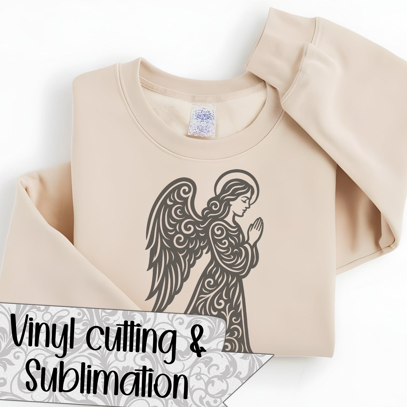 Filigree Angel SVG Cut Files (svg Dxf Png Eps Jpeg) Silhouette & Cricut ...