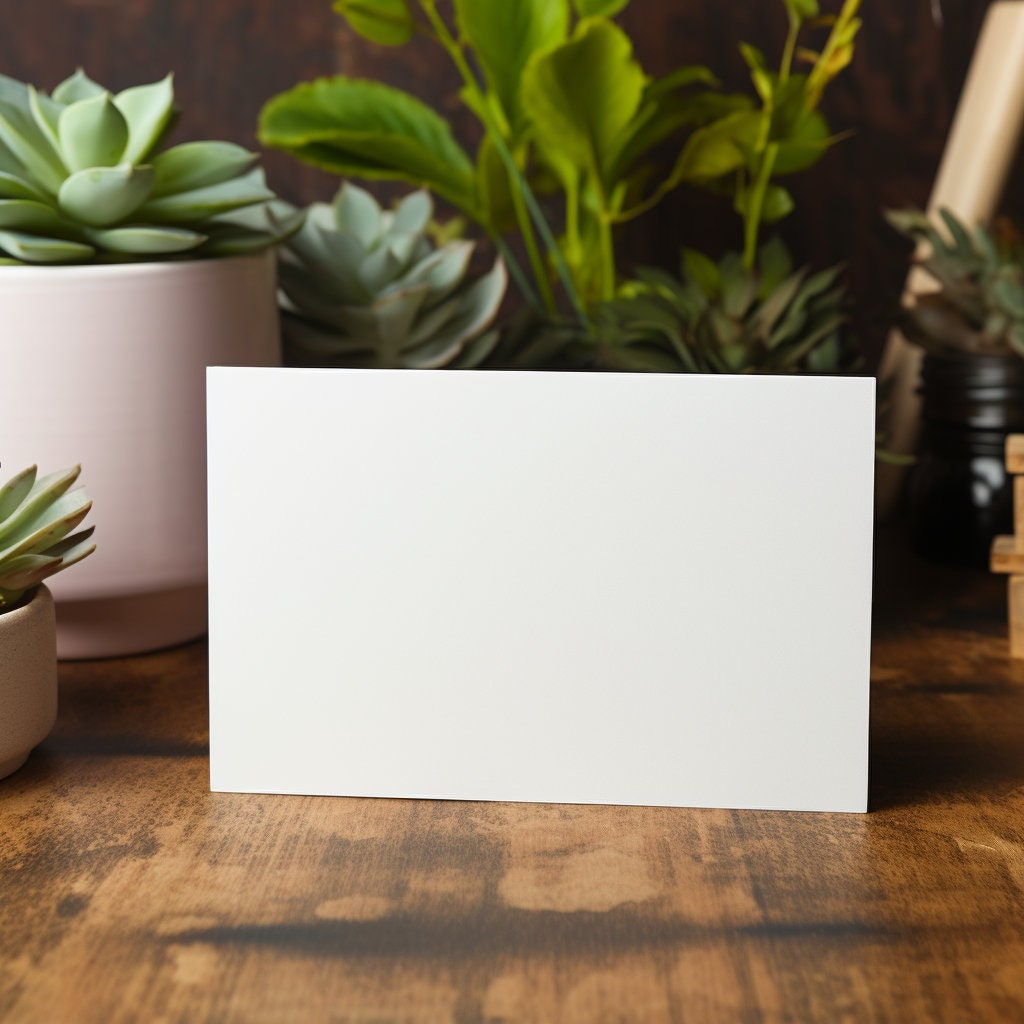 White Business Card Mockup - Etsy