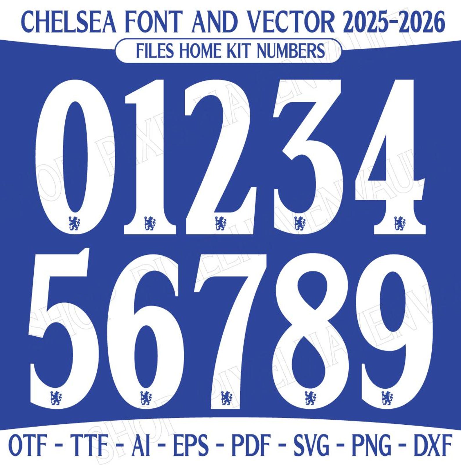 Font Vector Chelsea 2025-2026 Font Otf, Ttf, Ai, Eps, Svg, Pdf, Png ...
