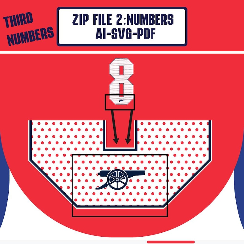 Font Vector Arsenal 2025 Font Otf,ttf, AI, Svg, Pdf, Png Arsenal Shirt ...