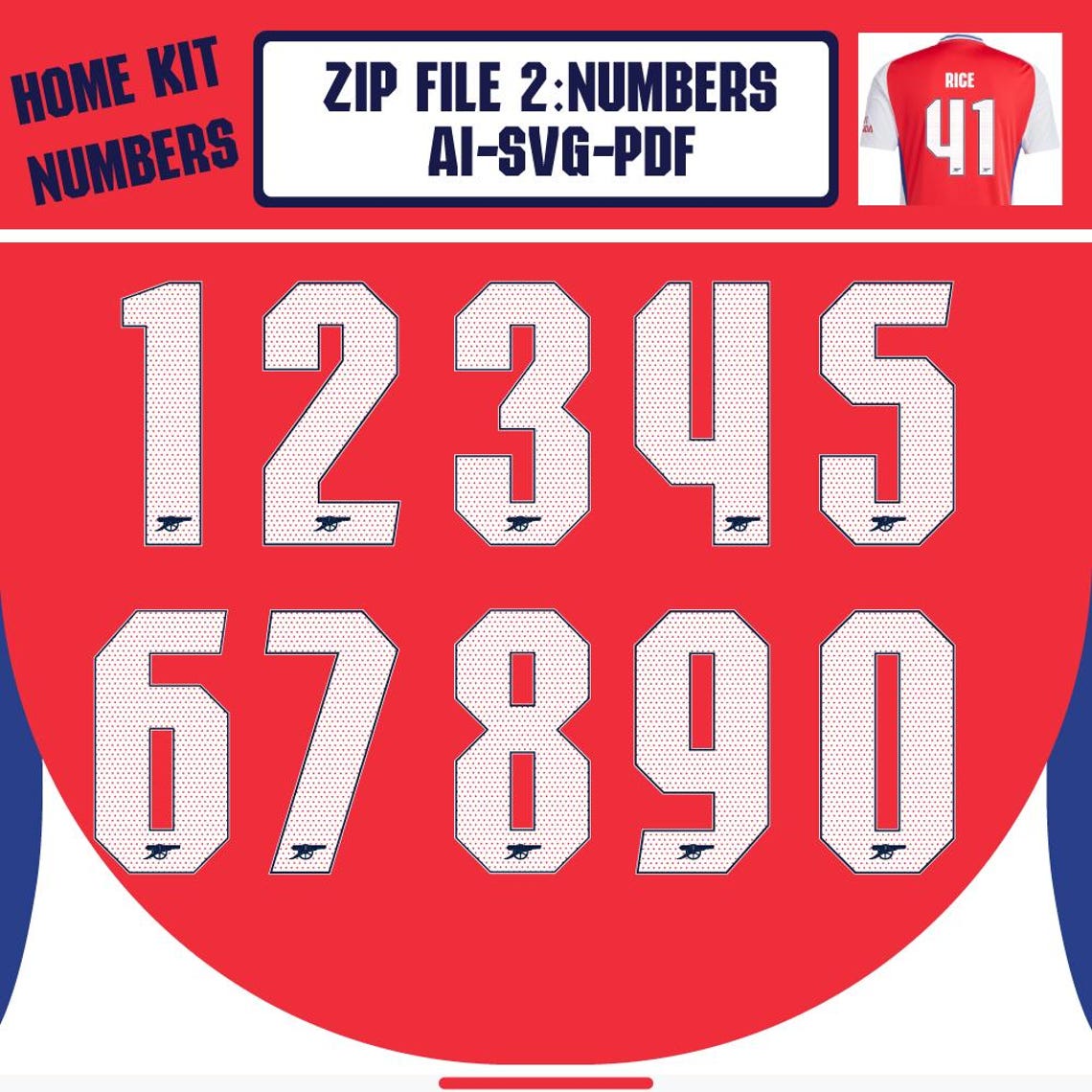 Font Vector Arsenal 2025 Font Otf,ttf, AI, Svg, Pdf, Png Arsenal Shirt ...