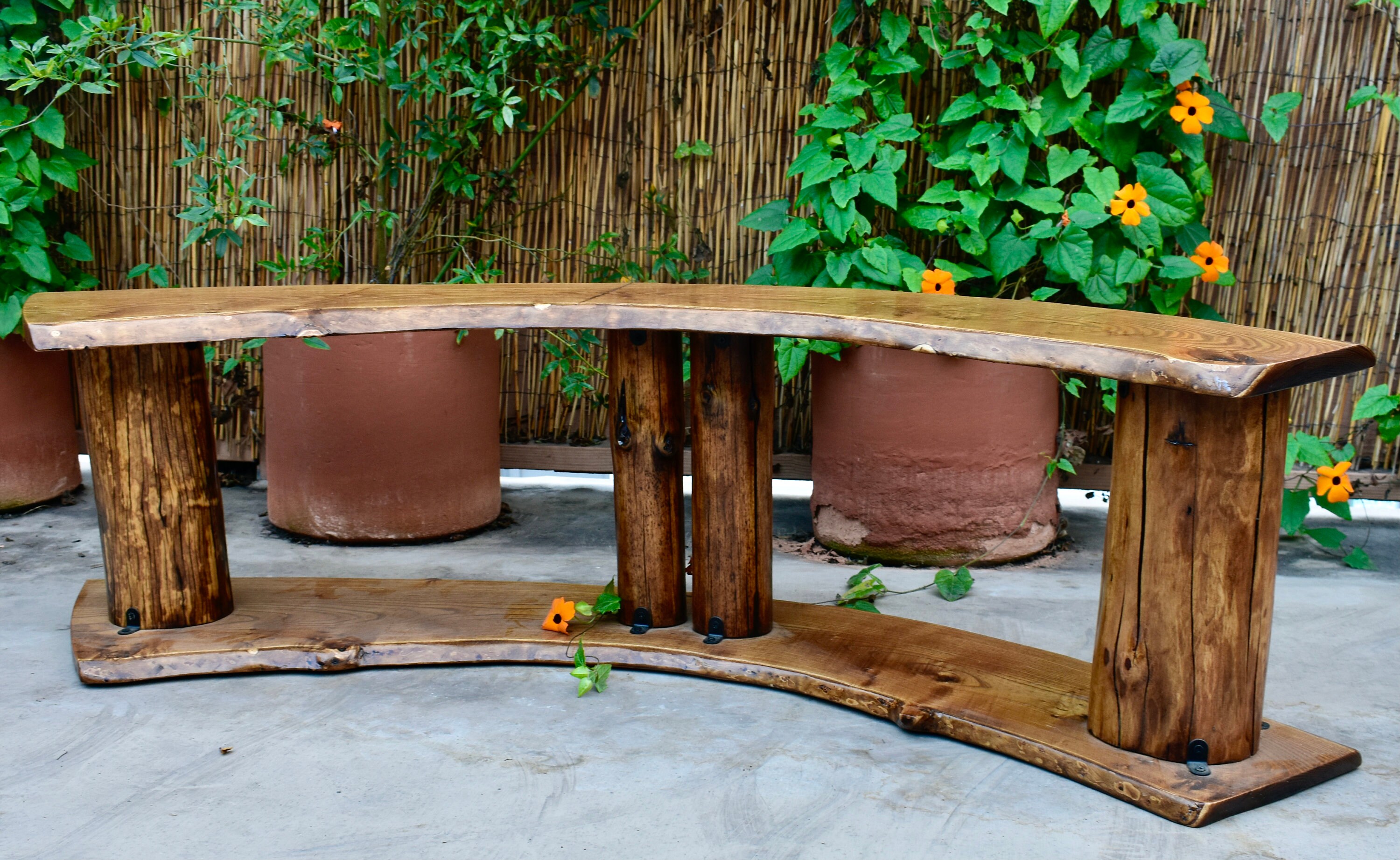 Live Edge Bay Window Bookshelf - Etsy