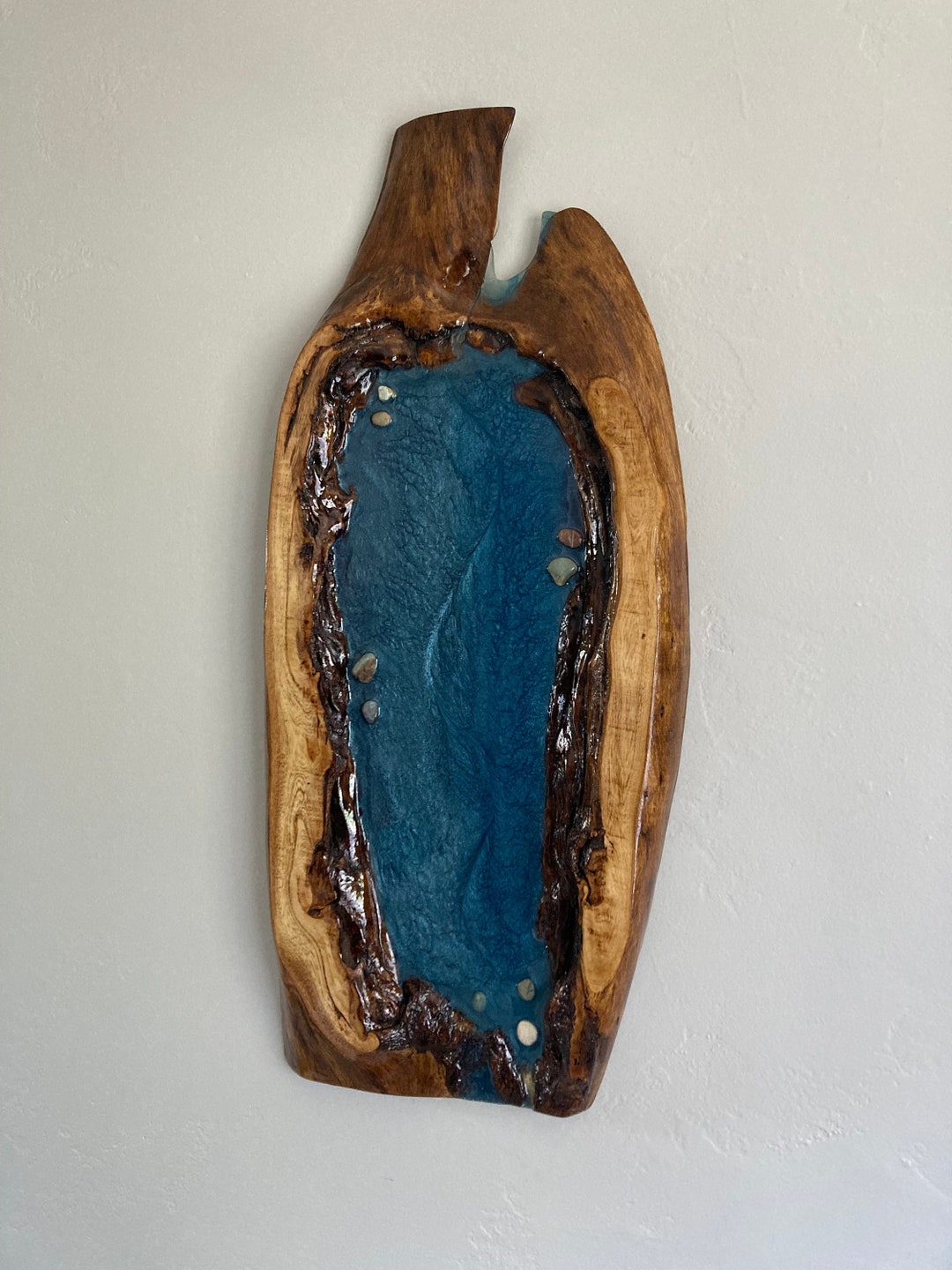 Live-edge Resin Lake - Etsy