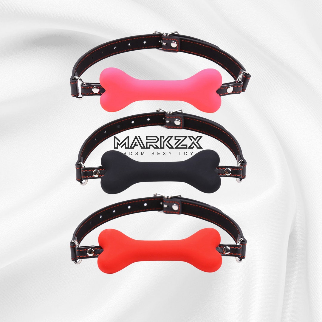 Puppy Play Bone Gag,silicone Bone Gag,pet Play Submissive Gag,bdsm Bondage Mouth Gag,puppy ...