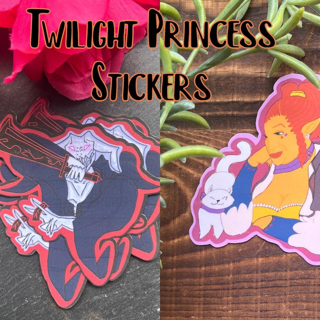 Twilight Princess Glossy Laminated Vinyl Stickers Telma / Deathsword ...