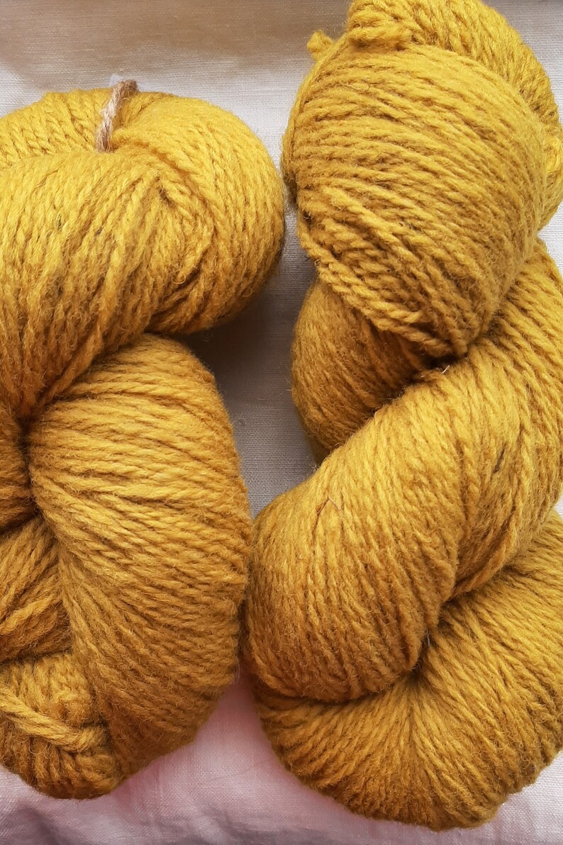 Wool Yarn for Knitting, High Quality Yellow Wool Yarn, Natural Lanolin ...