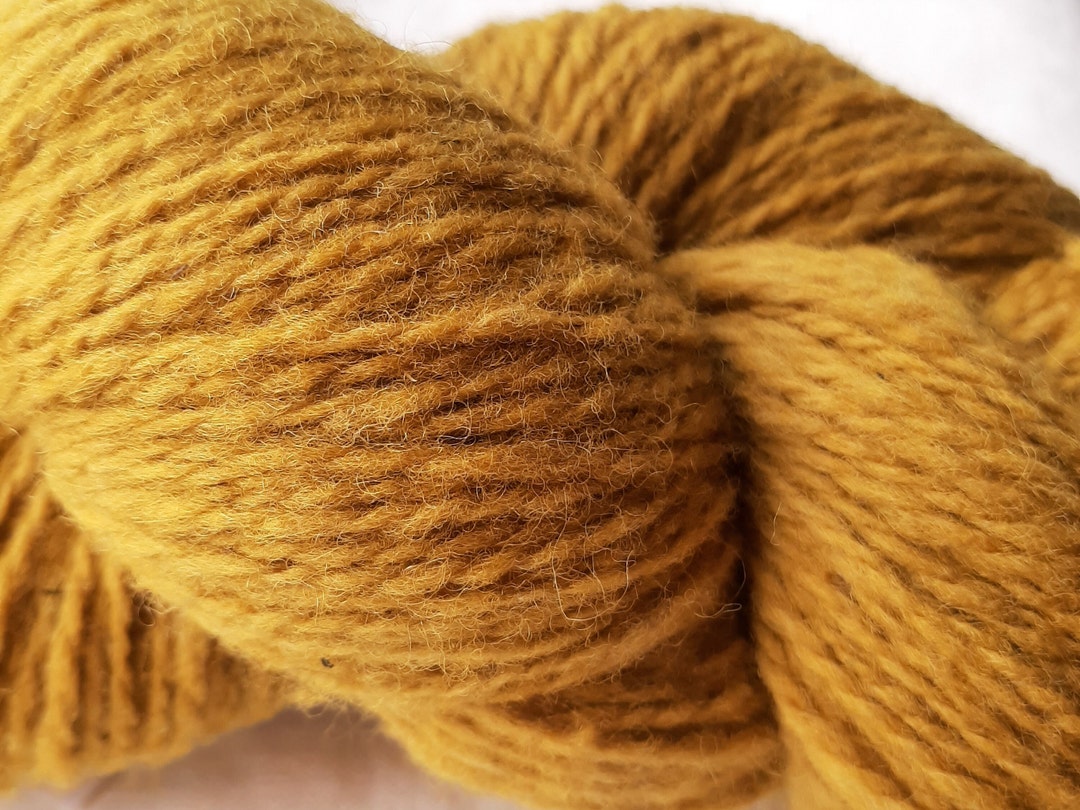 Wool Yarn for Knitting, High Quality Yellow Wool Yarn, Natural Lanolin ...