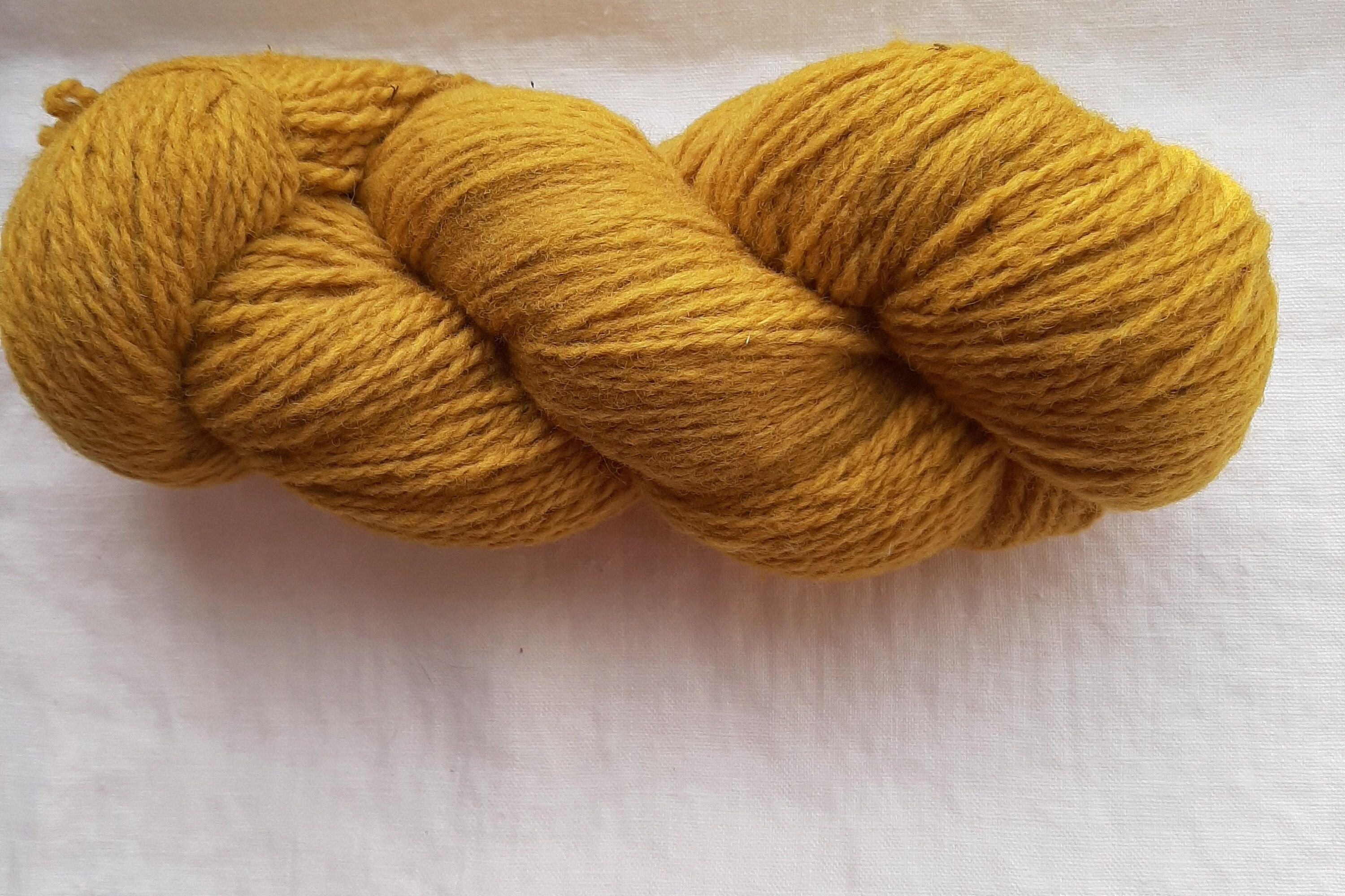 Wool Yarn for Knitting, High Quality Yellow Wool Yarn, Natural Lanolin ...