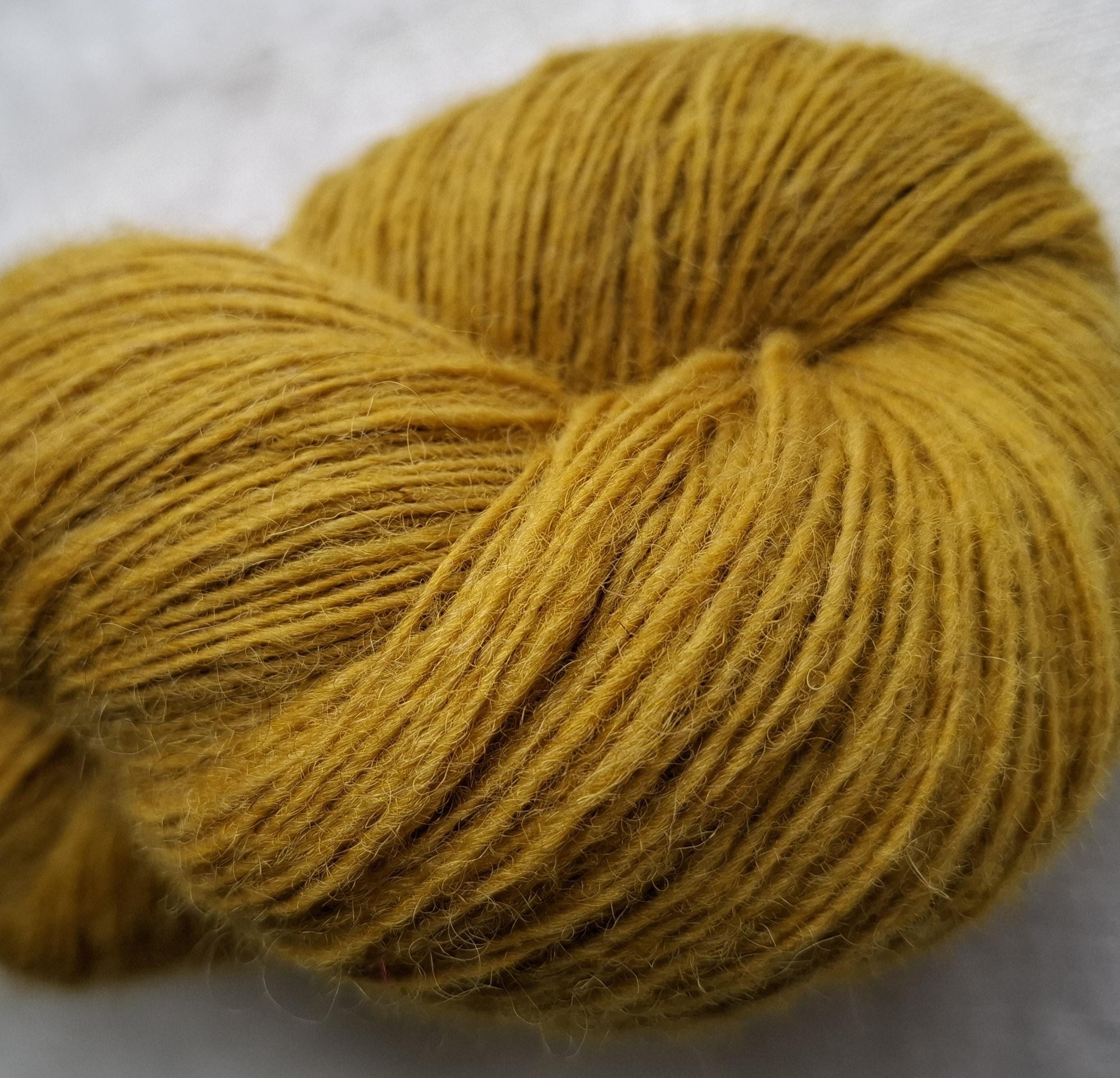 Wool Yarn for Knitting, High Quality Yellow 100% Merino Wool Yarn ...