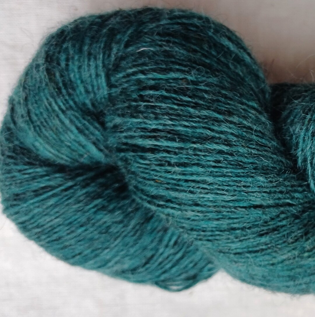 Wool Yarn for Knitting, High Quality Teal Green Hand Dyed 100 % Merino ...