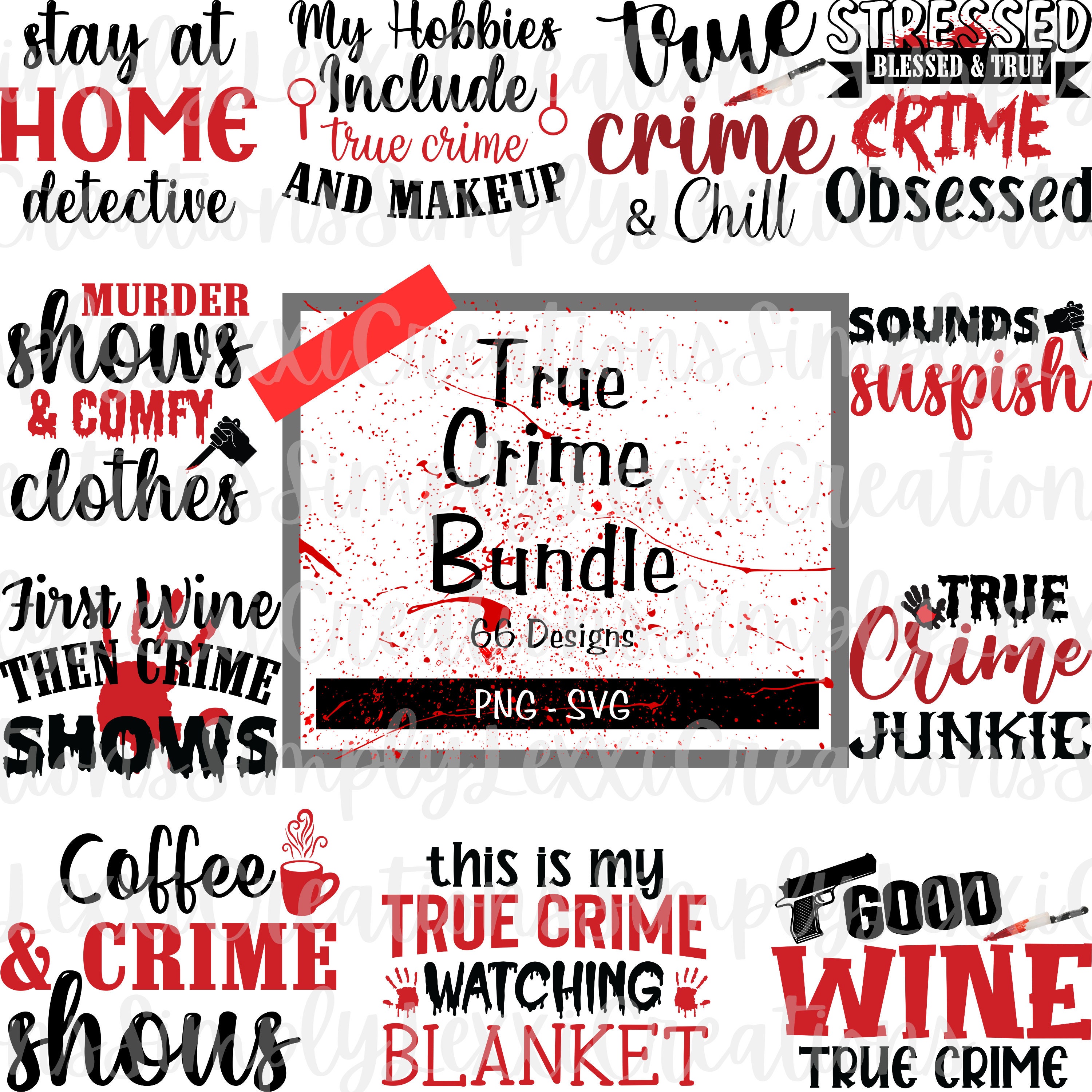 True Crime SVG Bundle, True Crime Junkie Svg, Crime Show SVG Bundle ...