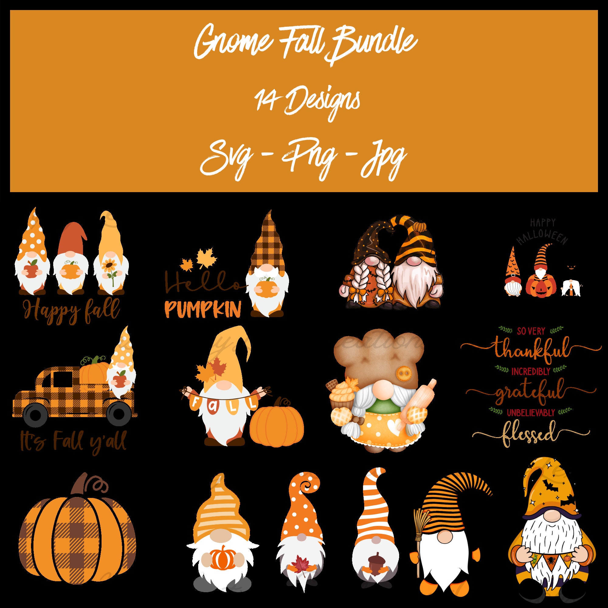 Fall Gnome SVG, Autumn Gnome SVG, Fall SVG, Autumn Svg, Thanksgiving ...