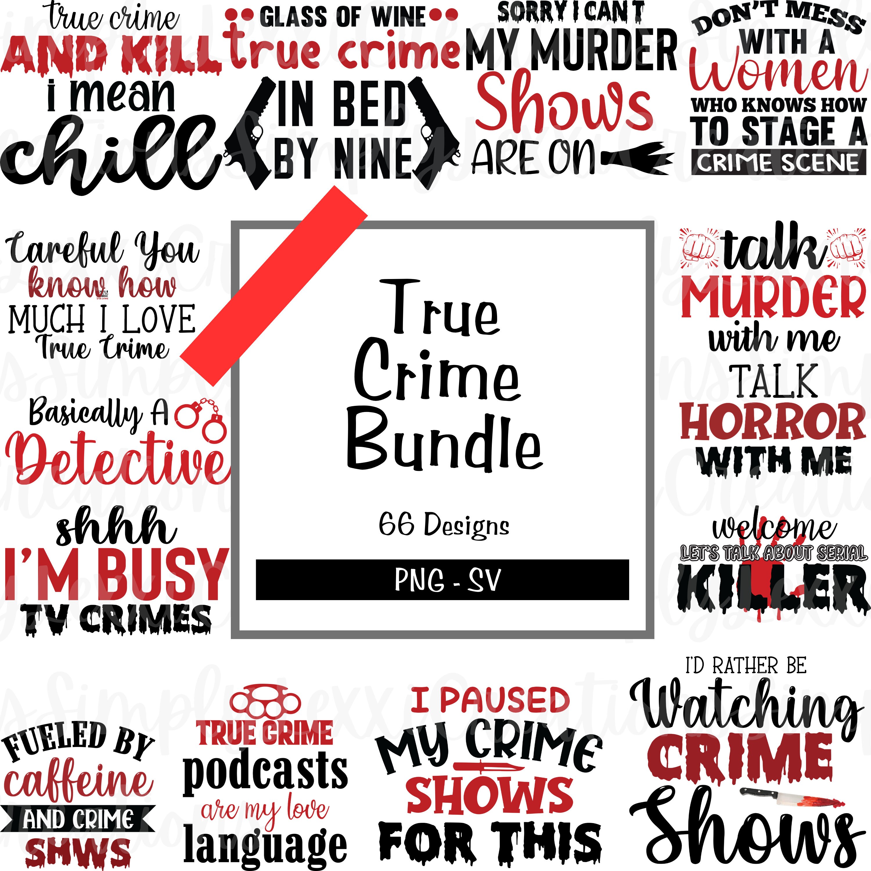 True Crime SVG Bundle, True Crime Junkie Svg, Crime Show SVG Bundle ...