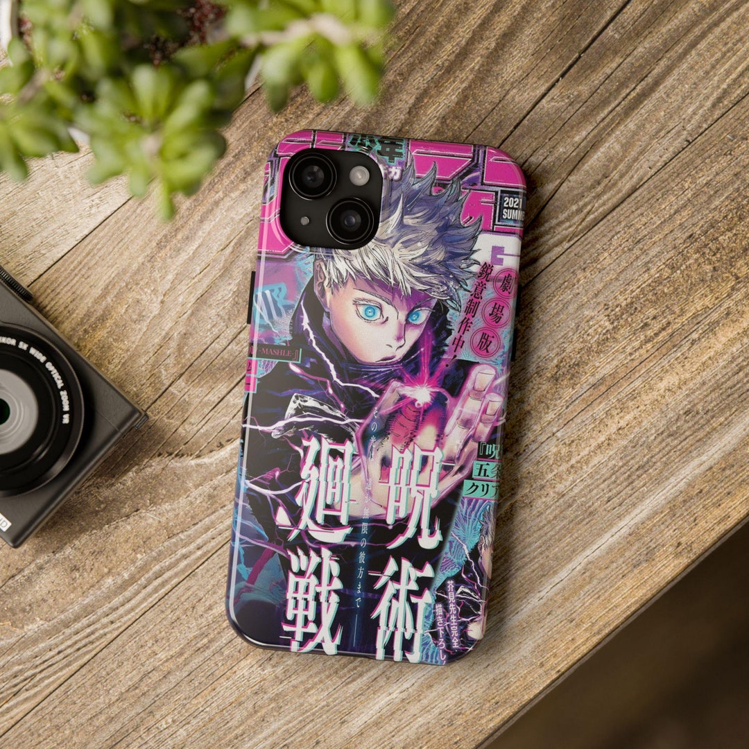 Anime Jujutsu Kaisen Tough Gojo Phone Case, Shonen Jump Cover, Apple ...