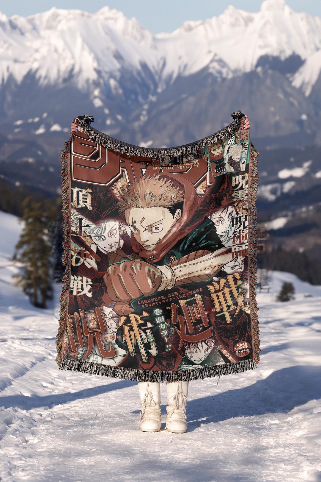 Ryomen Sukuna Jujuitsu Kaisen Woven Blanket Anime Throw, JJK Blanket ... Ryomen Sukuna Jujuitsu Kaisen Woven Blanket Anime Throw, JJK Blanket ...