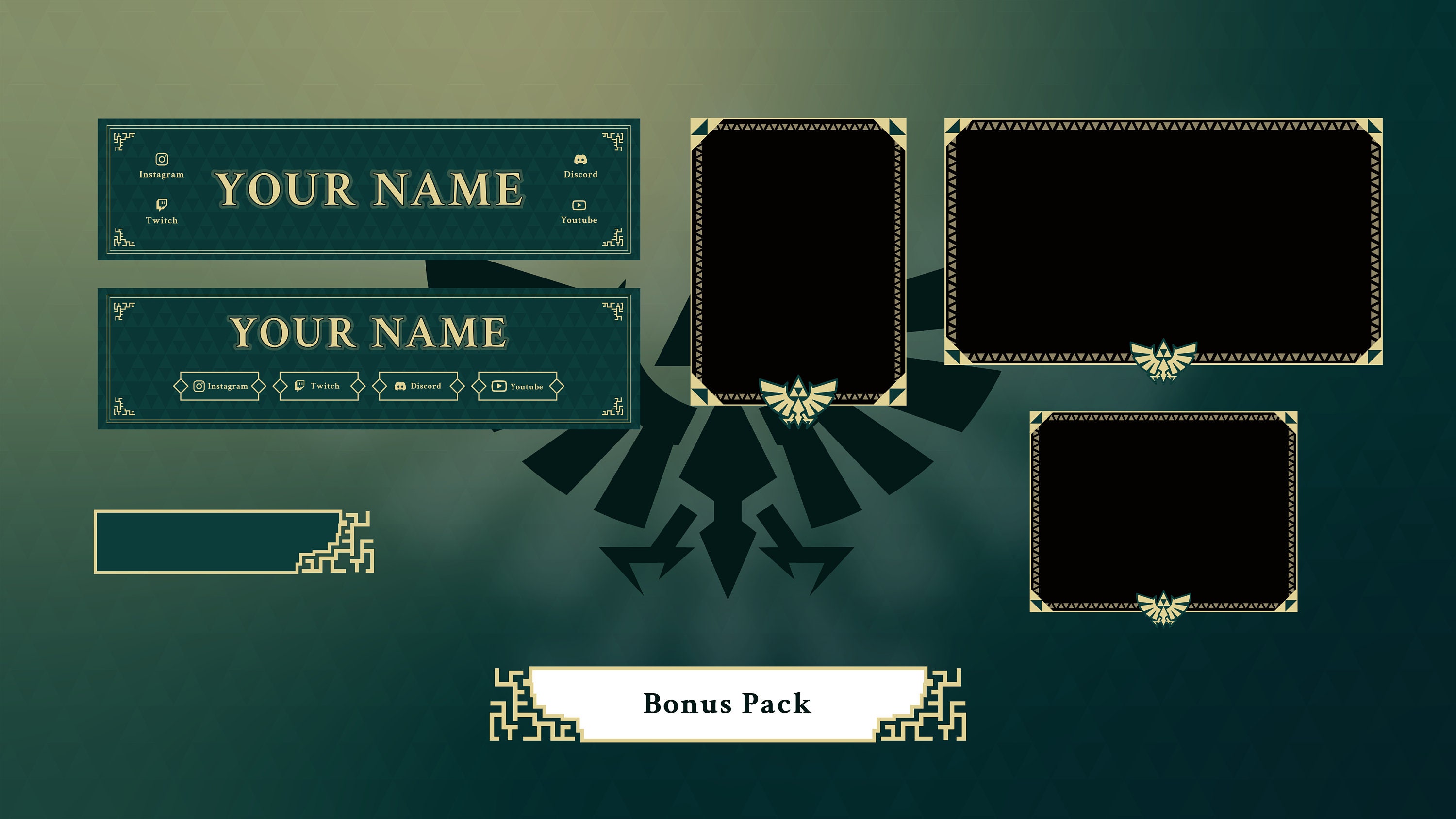 Legend of Zelda Animated Stream Package/stream Overlay/twitch Stream ...