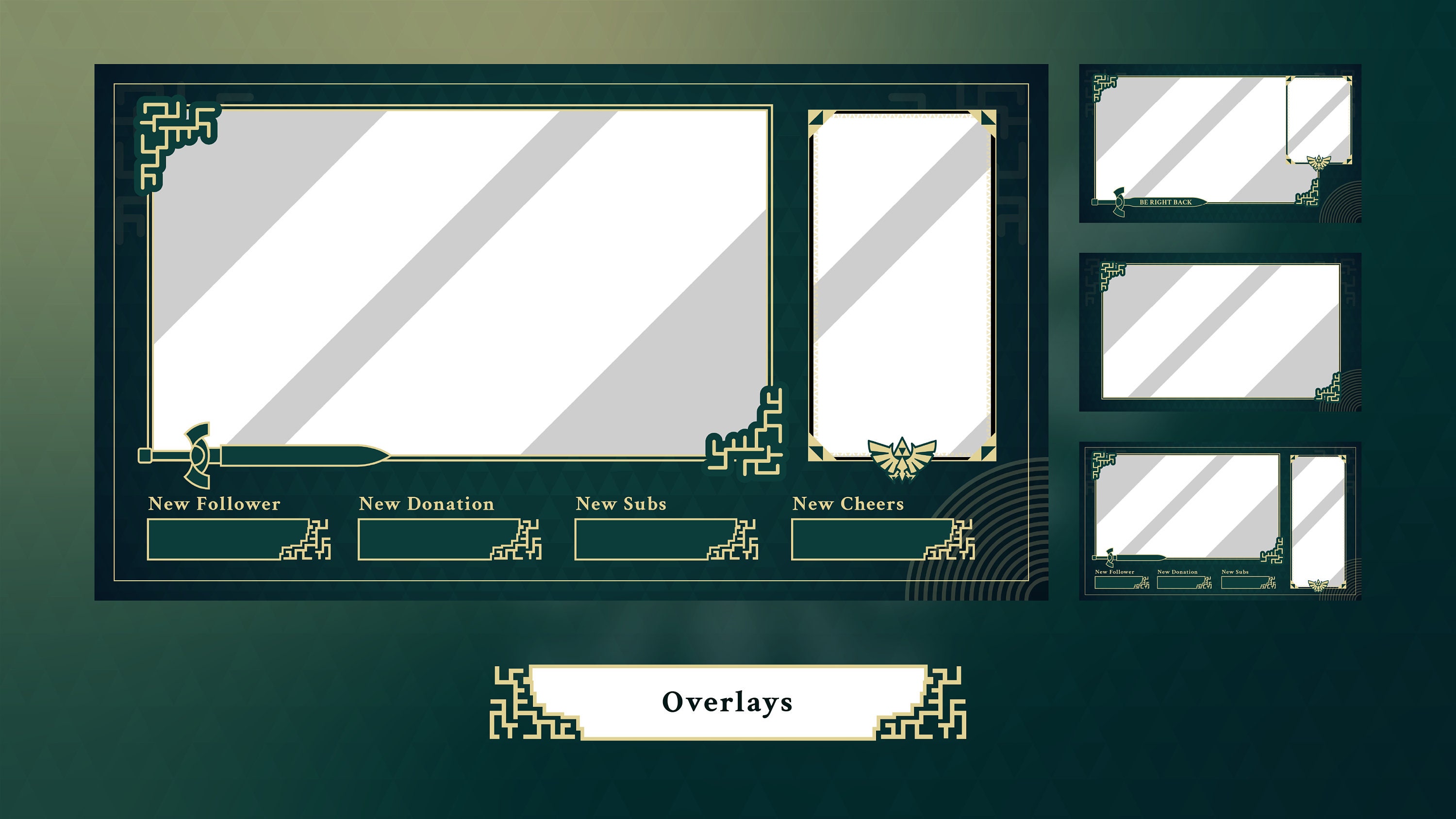 Legend of Zelda Animated Stream Package/stream Overlay/twitch Stream ...