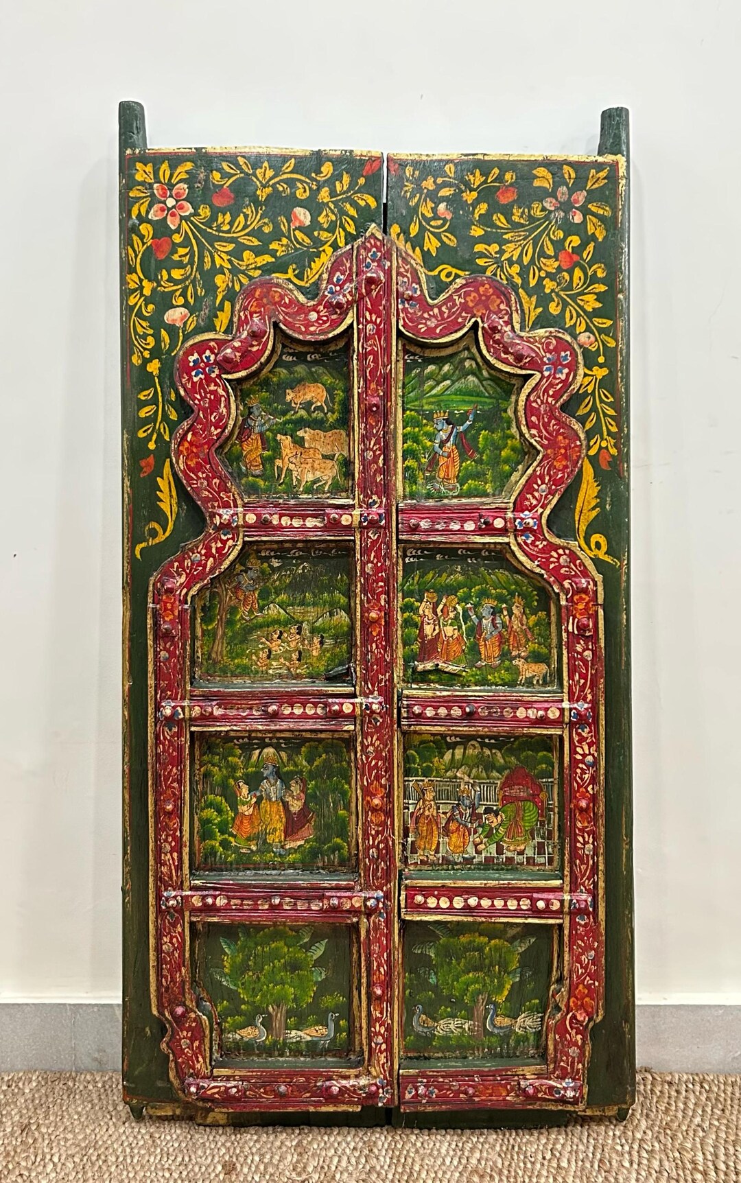 Beautiful Indian Cultural Heritage Hand Painted Wall Panel Shree ...