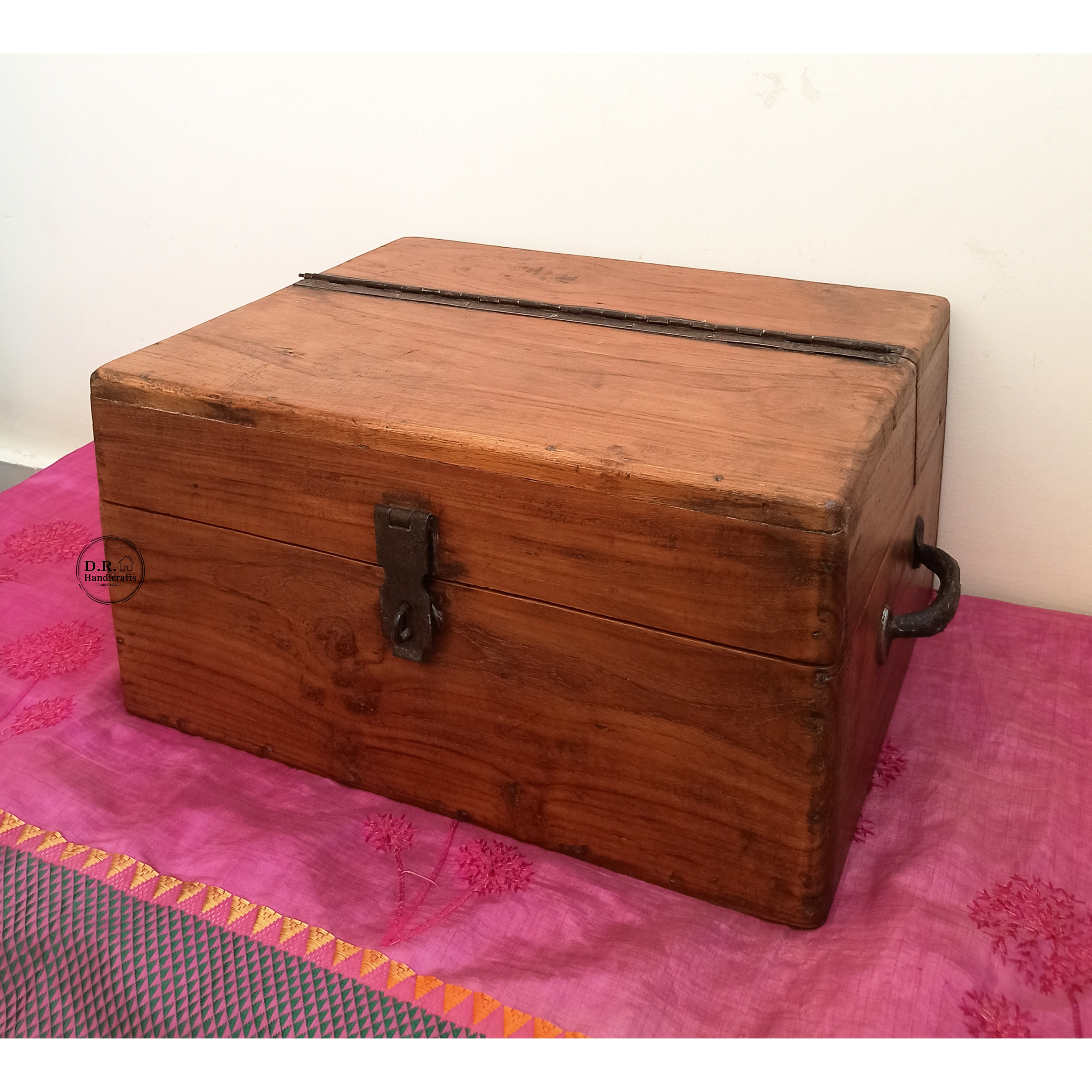 Antique Indian Wooden Box, Wooden Sandook Box, Home Decor Box, Vintage ...