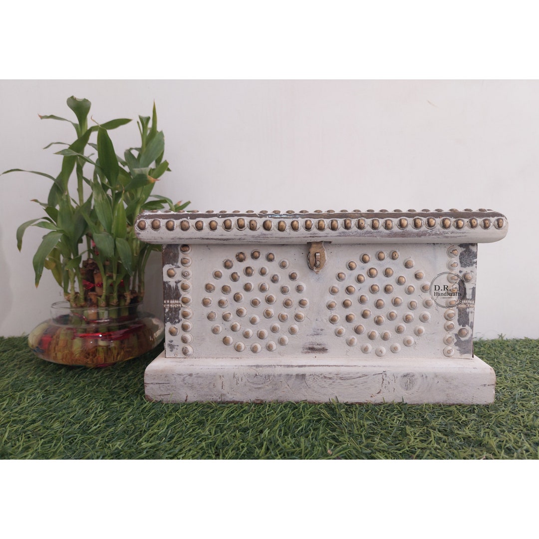 Indian Antique Wooden Storage Box / Vintage Box / Jwellery Box / Home ...