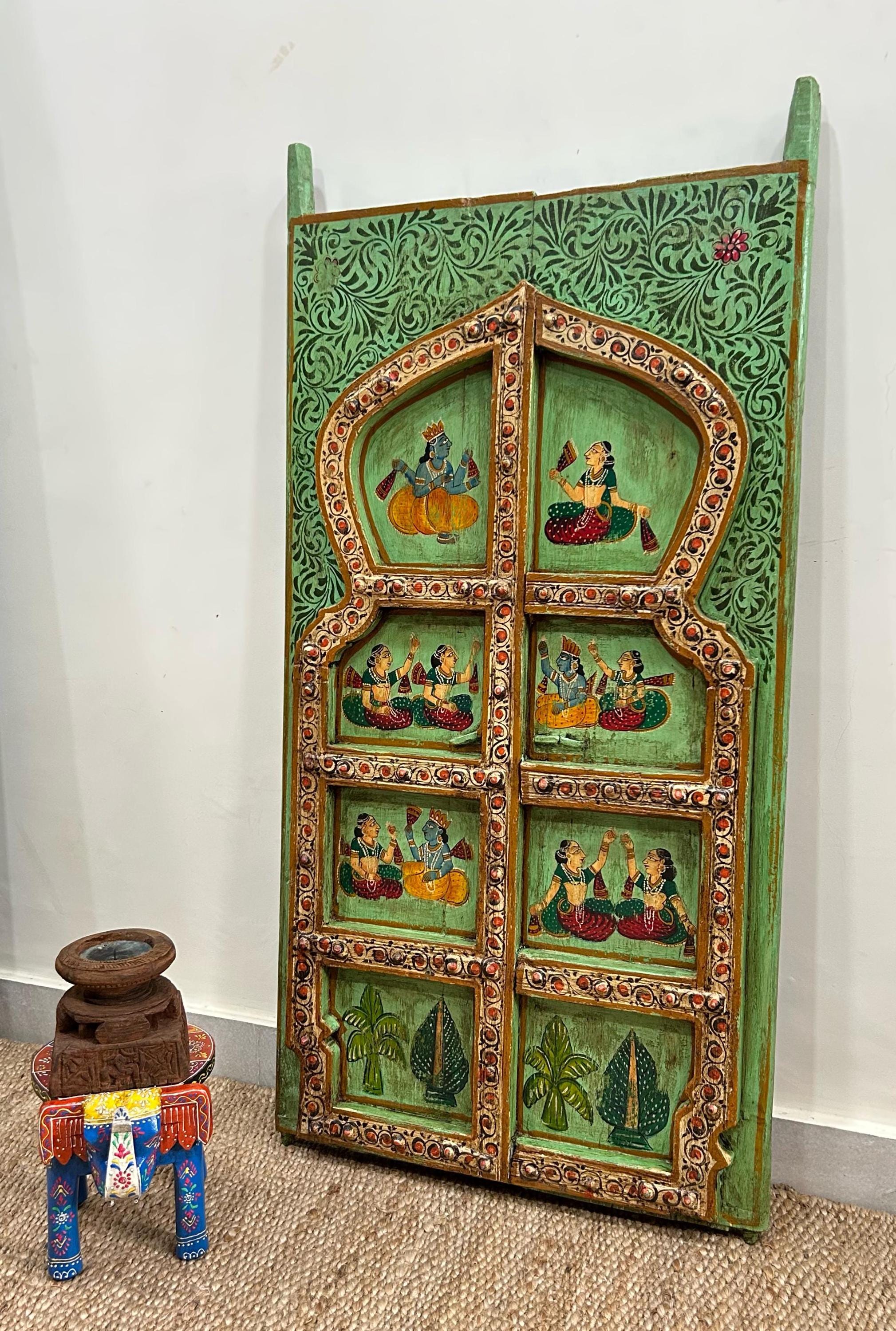 Beautiful Indian Cultural Heritage Hand Painted Wall Panel Shree ...