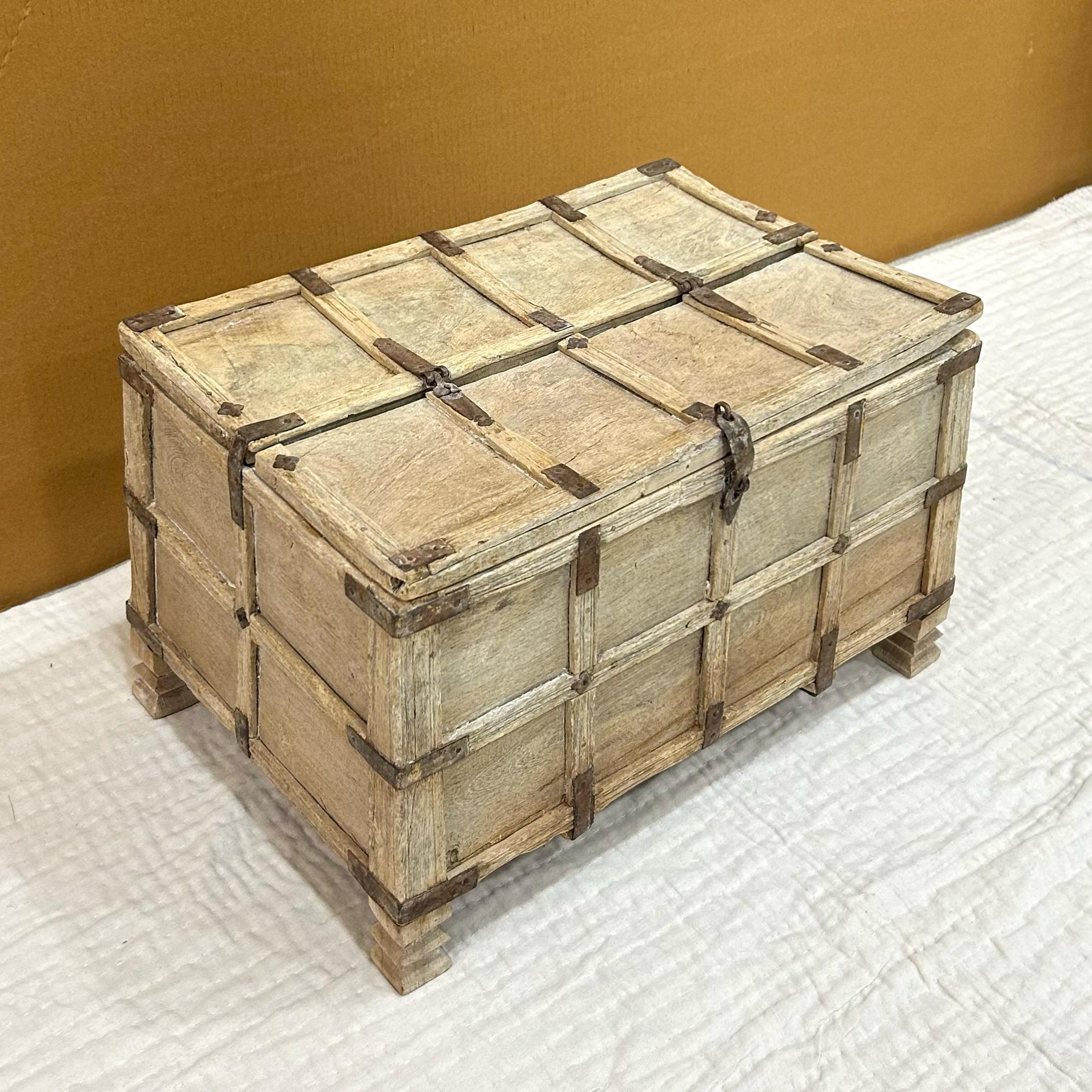 Indian Vintage Wooden Pitara Box Antique Almira Storage Box Living Room ...