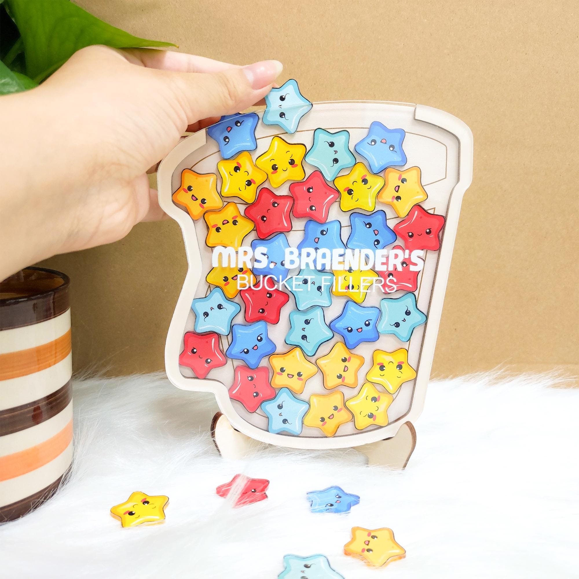 Personalized Star Bucket Filler, Custom Reward Jar for Teacher ...