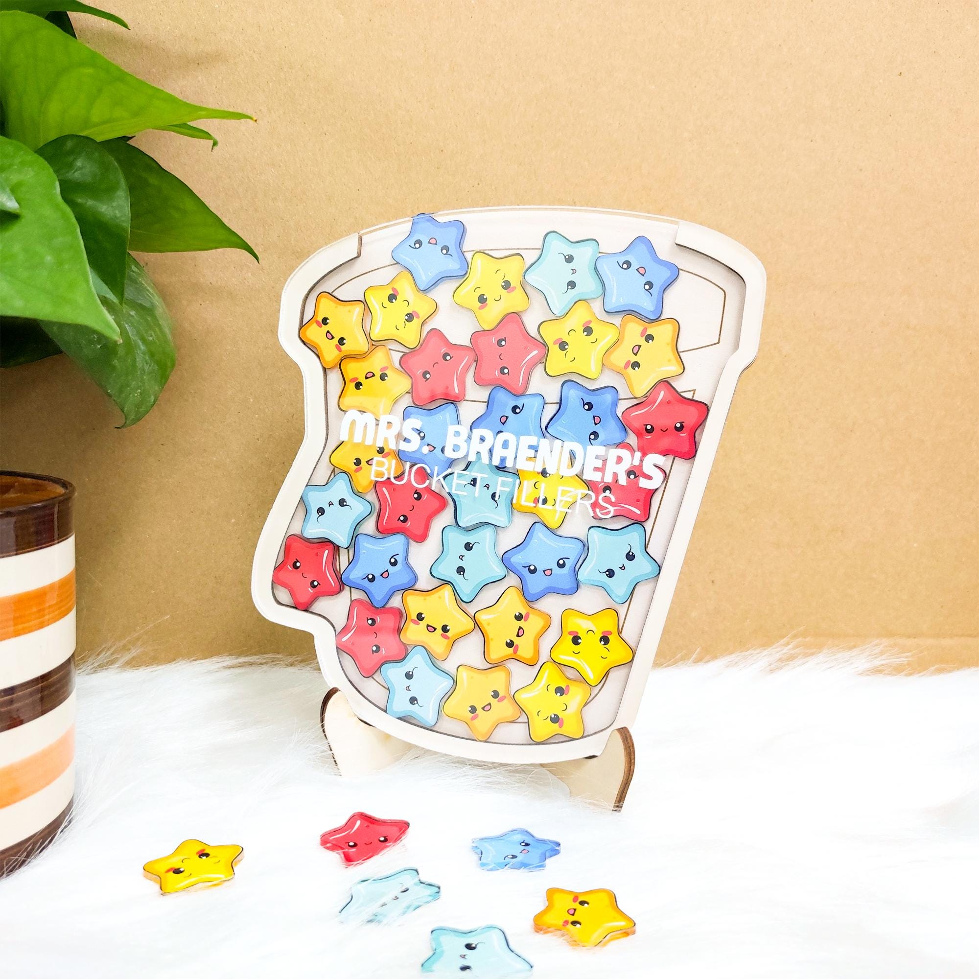 Personalized Star Bucket Filler, Custom Reward Jar for Teacher ...
