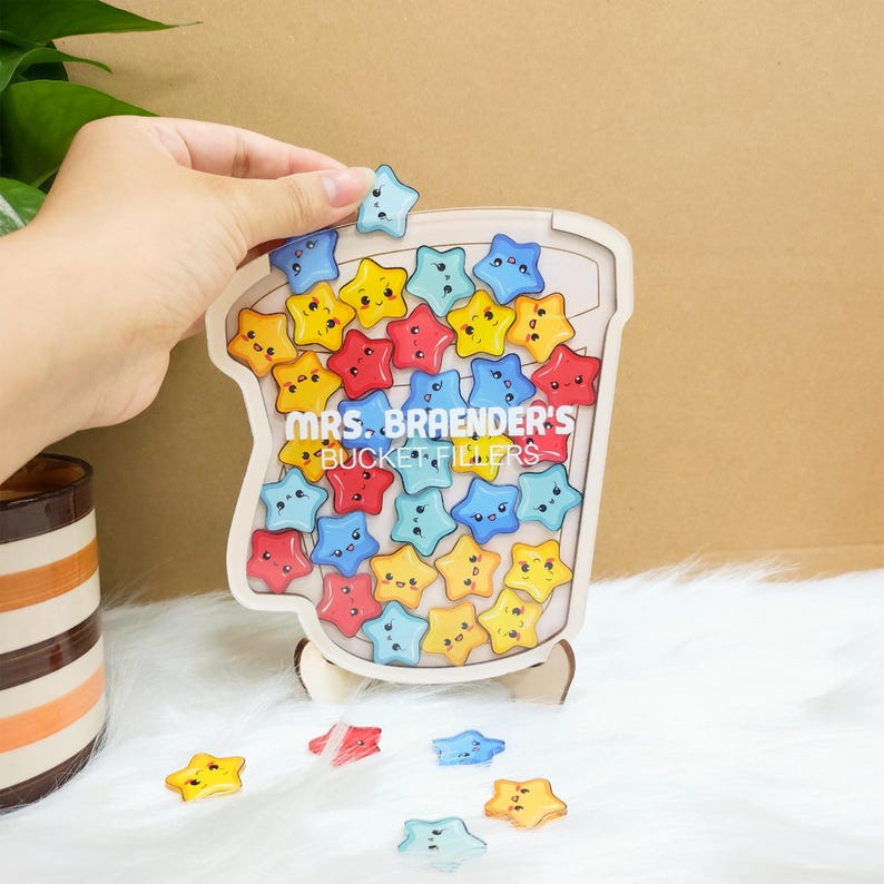 Personalized Star Bucket Filler, Custom Reward Jar for Teacher ...