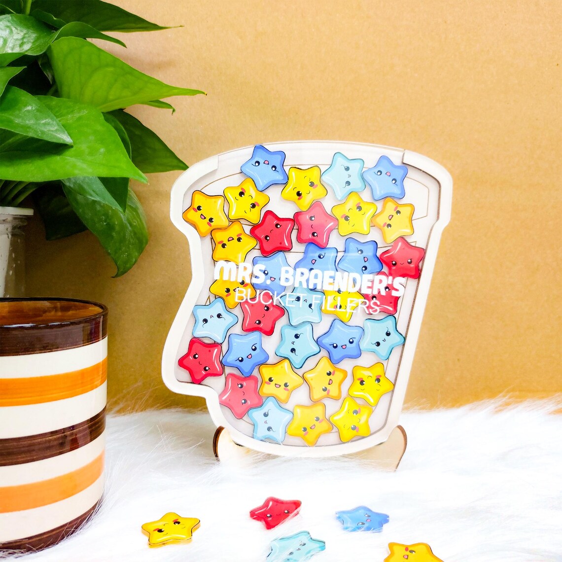 Personalized Star Bucket Filler, Custom Reward Jar for Teacher ...