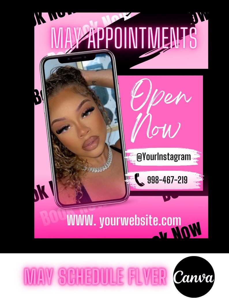 May Schedule Now Available Flyer - Etsy