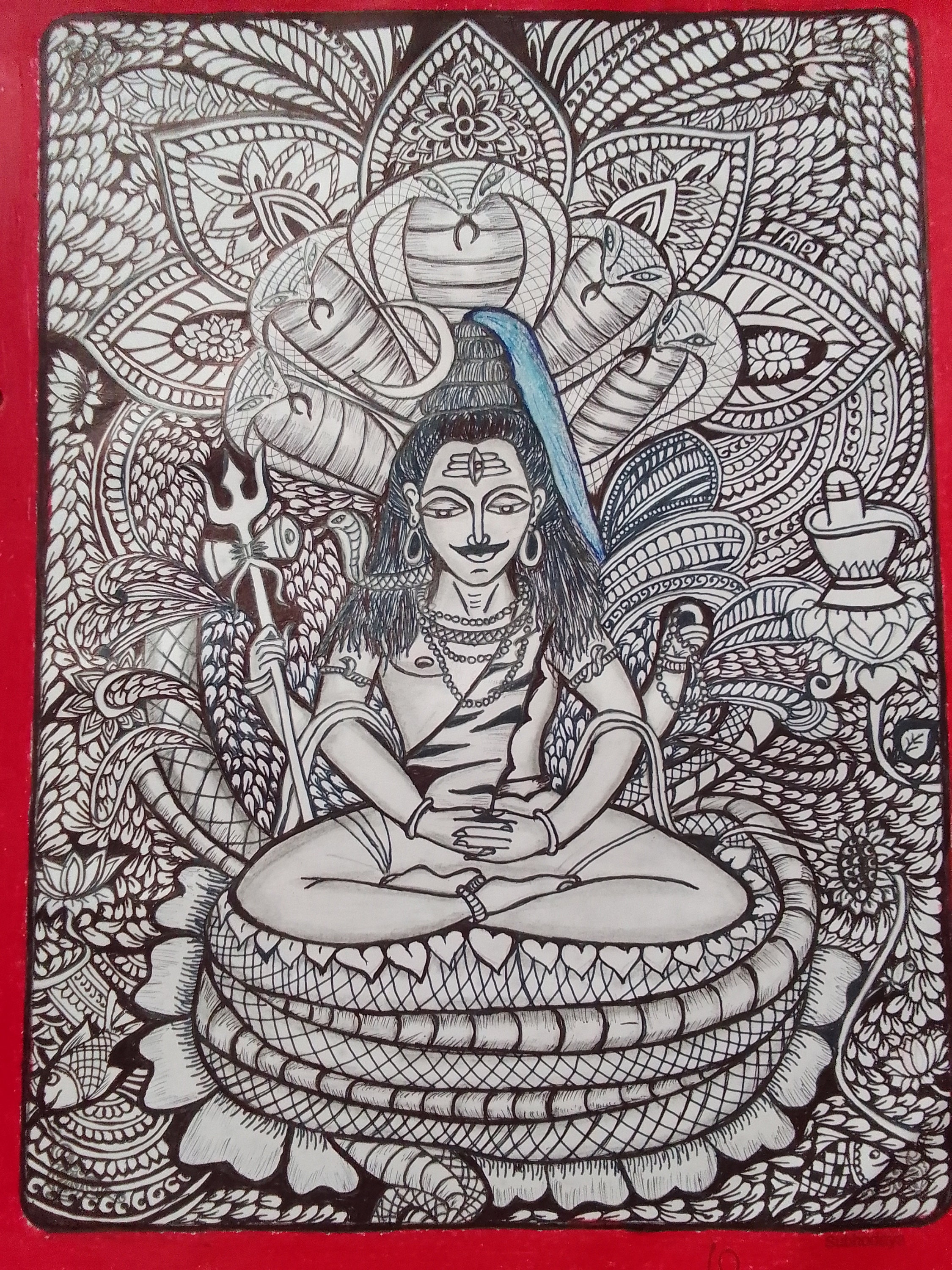 Mandala Art of Mahadev - Etsy