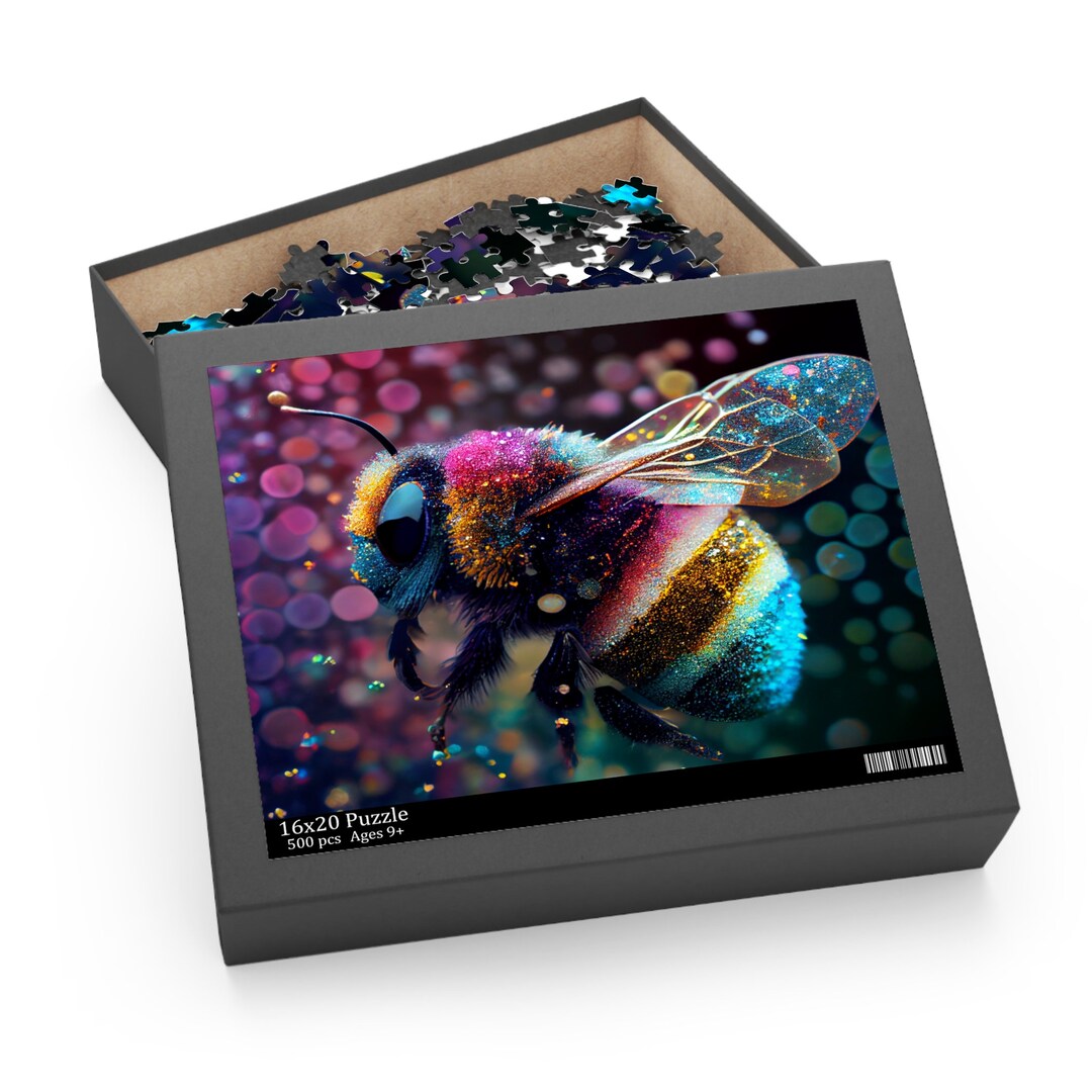 Colorful Bumble Bee Puzzle 120 252 500-piece - Etsy