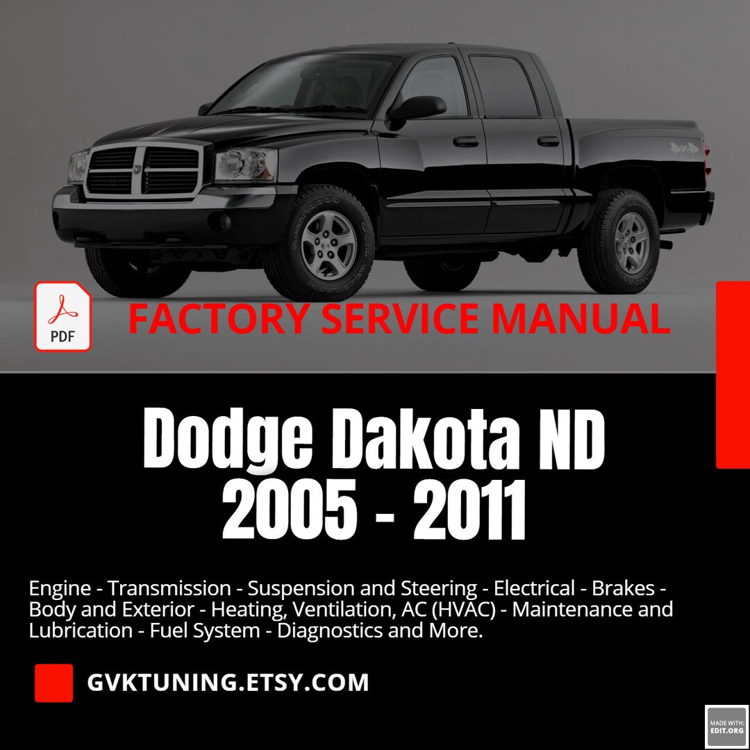 Dodge Dakota 2005 (ND) Service Manual | PDF Download - Etsy