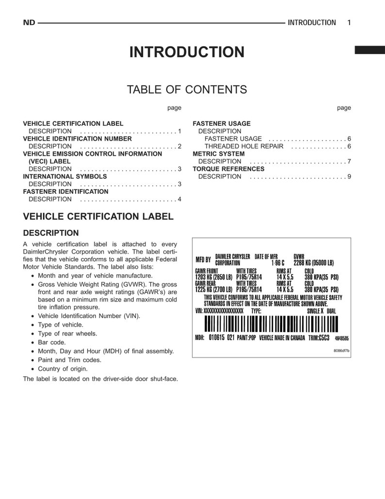 Dodge Dakota 2005 (ND) Service Manual | PDF Download - Etsy