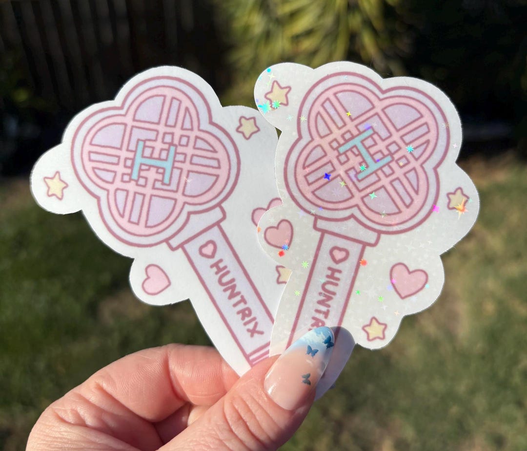 Huntrix Lightstick Demon Hunter Sticker, K-pop Demon Hunter Sticker ...