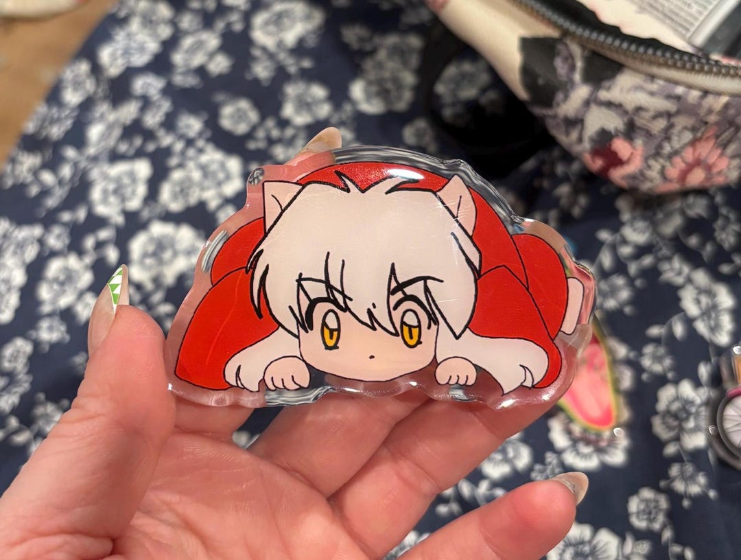 Inuyasha Phone Socket, Cute Kawaii Anime Dog Boy Phone Holder, Cute Dog ...