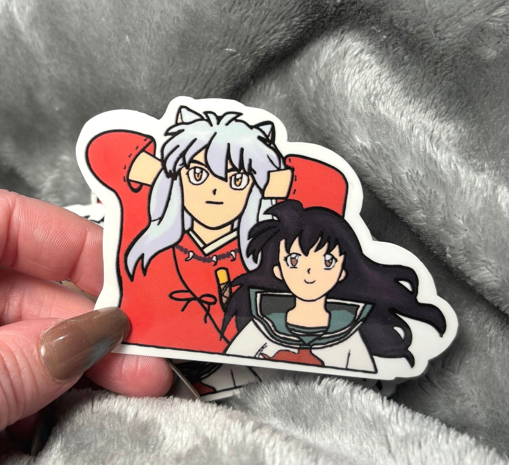 Anime Couple Sticker, Cute Kawaii Anime Sticker, Cute Couple Anime ...