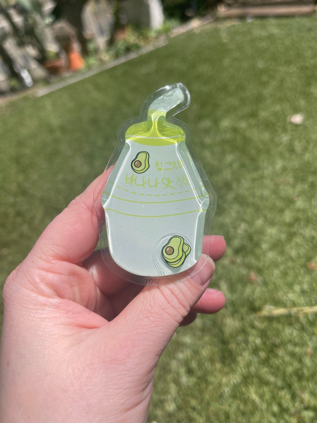 Cute Kawaii Phone Grips, Avocado Phone Grip, Avocado Drink Phone Grip ...