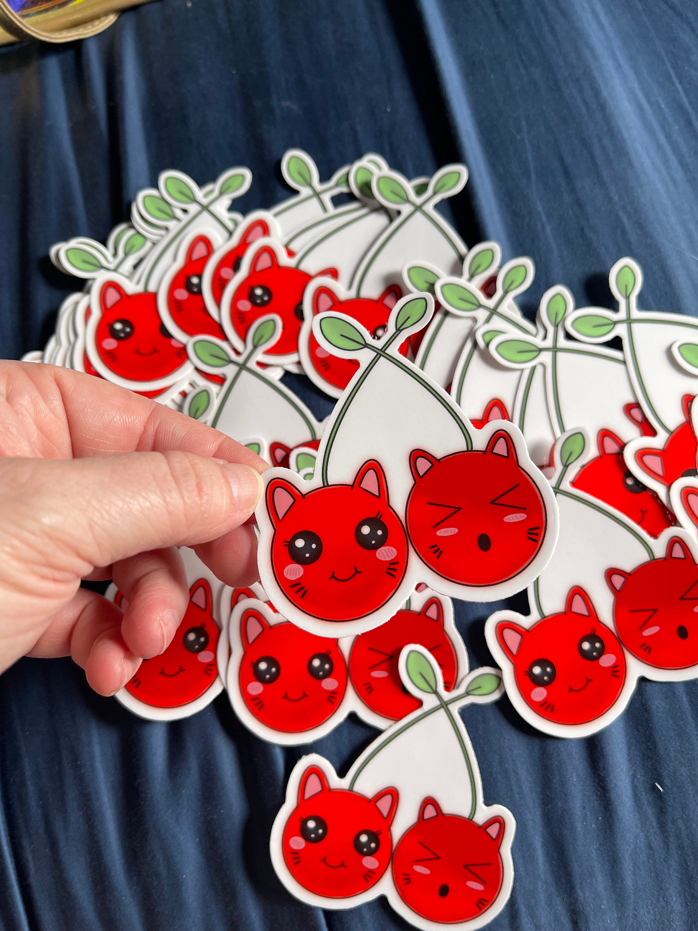 Kitty Sticker Chibi Kitty Kawaii Sticker Kawaii Kitty - Etsy