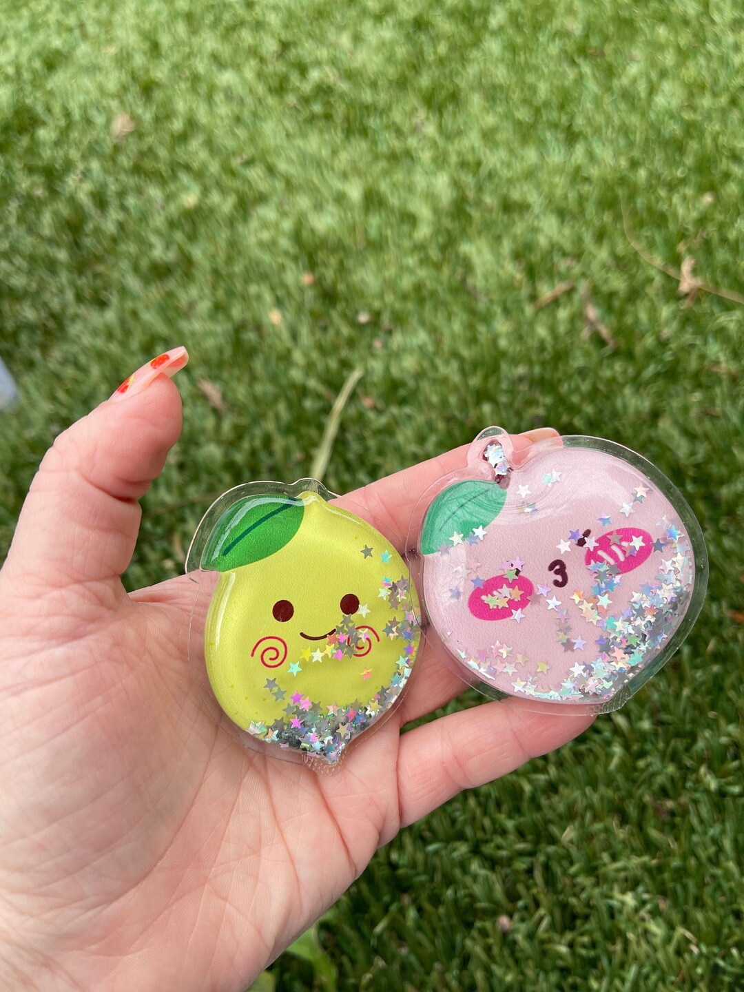 Cute Kawaii Phone Grips, Lemon Phone Grip, Peach Phone Grip, Cute Phone ...