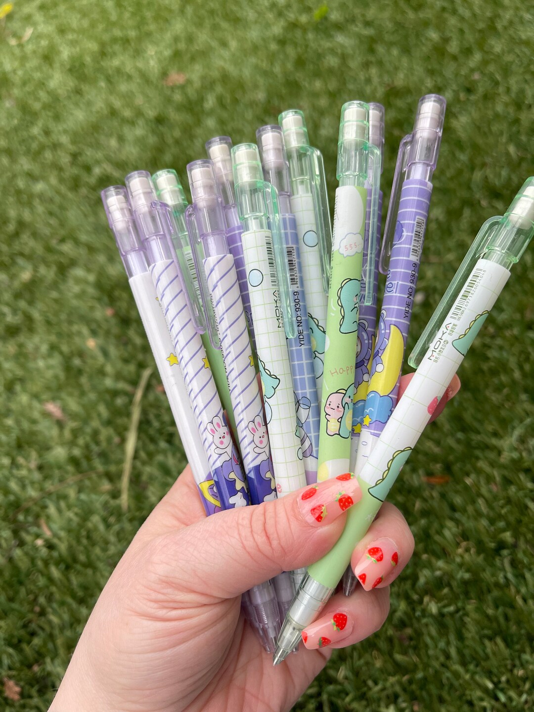 Kawaii Dinosaur Theme Pencil, Cute Dinosaur Pencil, Kawaii Pencils ...