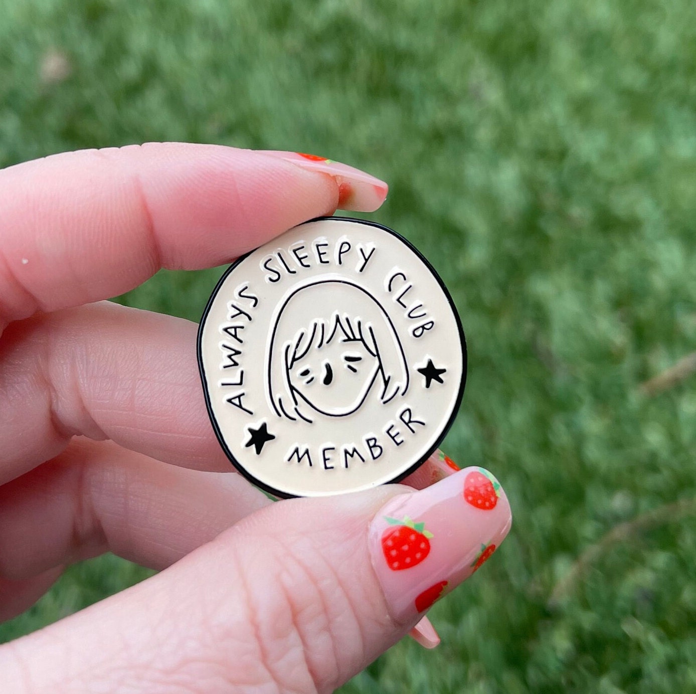 Always Sleepy Club Member Kawaii Pin, Cute Kawaii Pin, Always Sleepy ...