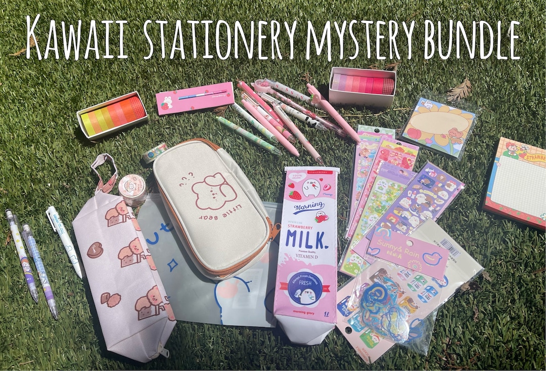 Kawaii Mystery Stationery Bundle, Cute Mystery Stationery Bundle ...