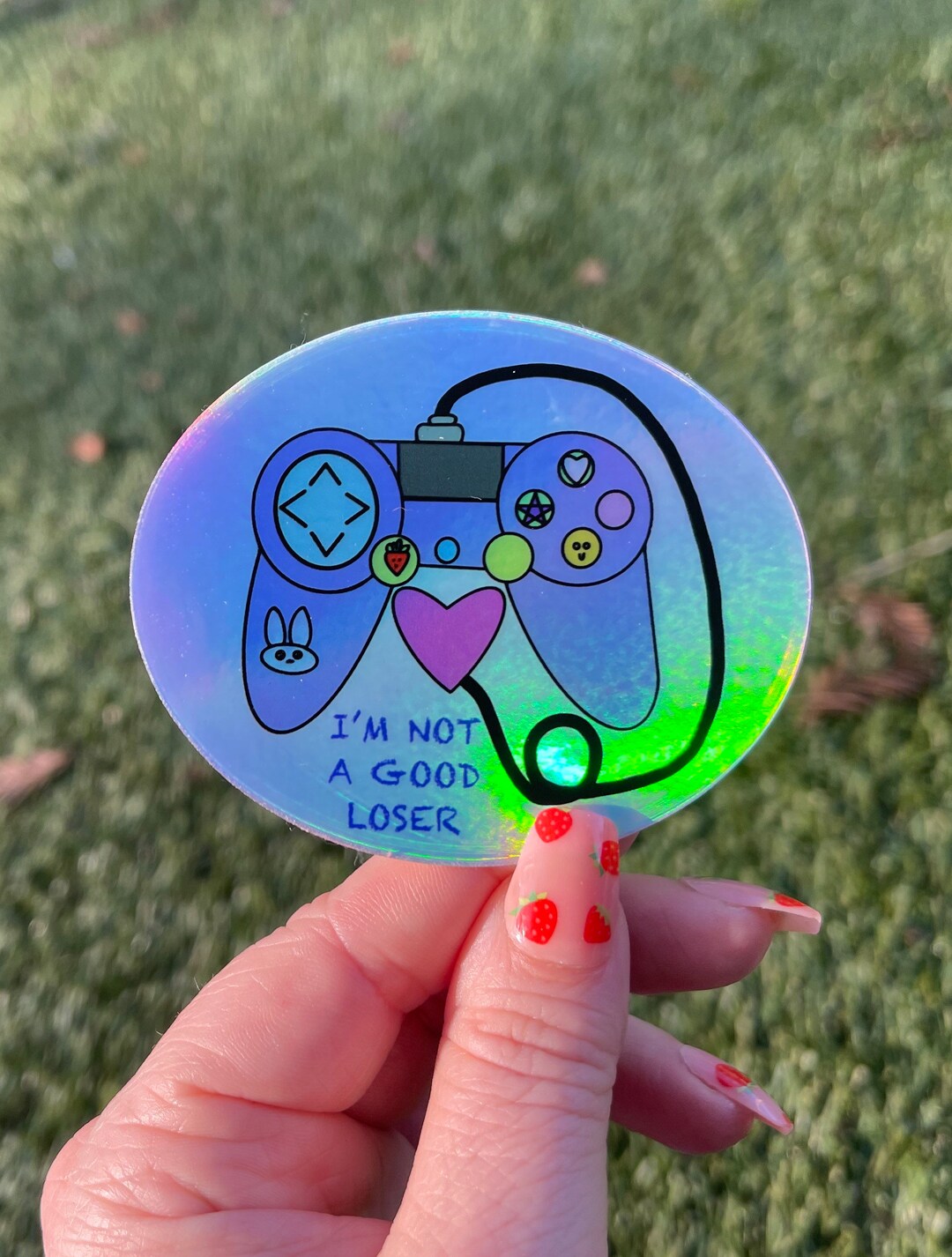 Controller Sticker Chibi Kawaii Sticker Kawai Controller - Etsy