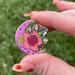 Crystal Peony Moon Kawaii Pin, Cute Kawaii Crystal Pin, Moon Crystal ...