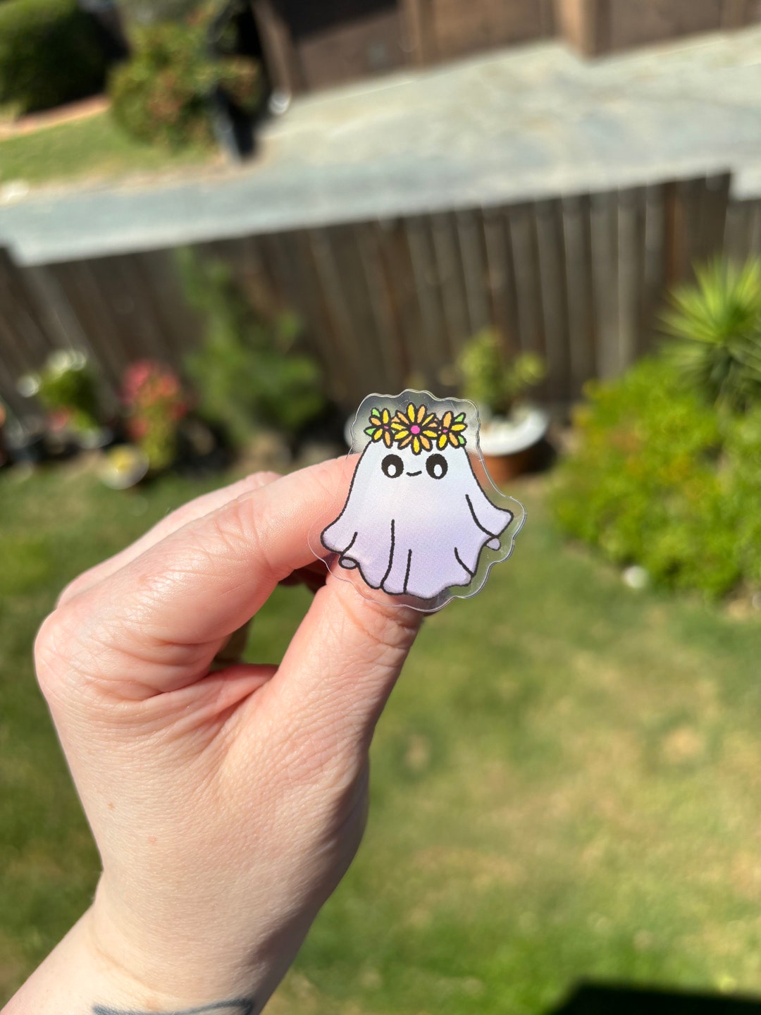 Ghost Acrylic Kawaii Pin, Cute Kawaii Acrylic Brooch - Etsy